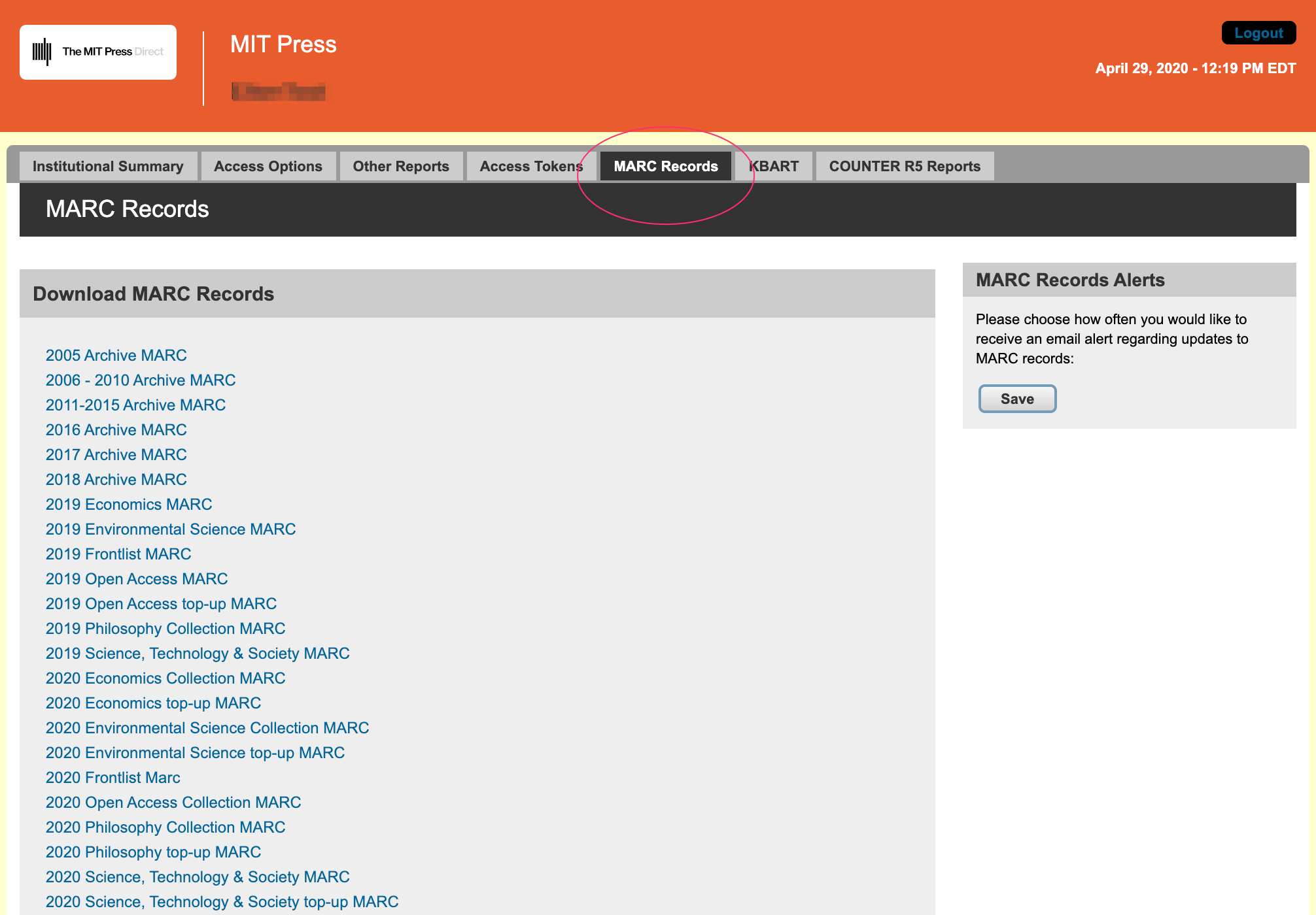 MARC-Records | Books Gateway | MIT Press